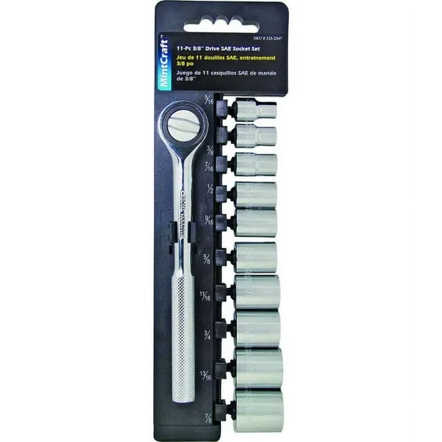 Vulcan 11PC-3S Socket Set 11 Piece 3/8 Inch Drive SAE, Each - Walmart.com