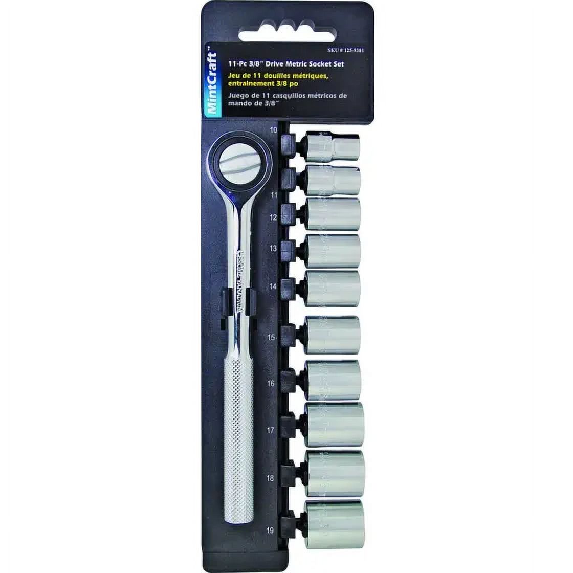 Vulcan 13PC-3M Socket Set 11 Piece 3/8 Inch Drive Met, Each - Walmart.com