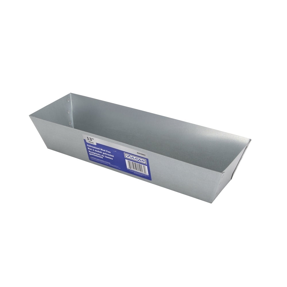 Vulcan 15003 Drywall Mud Pan, 150 cu-in Capacity, 12-7/8 in L Bottom, 3 ...