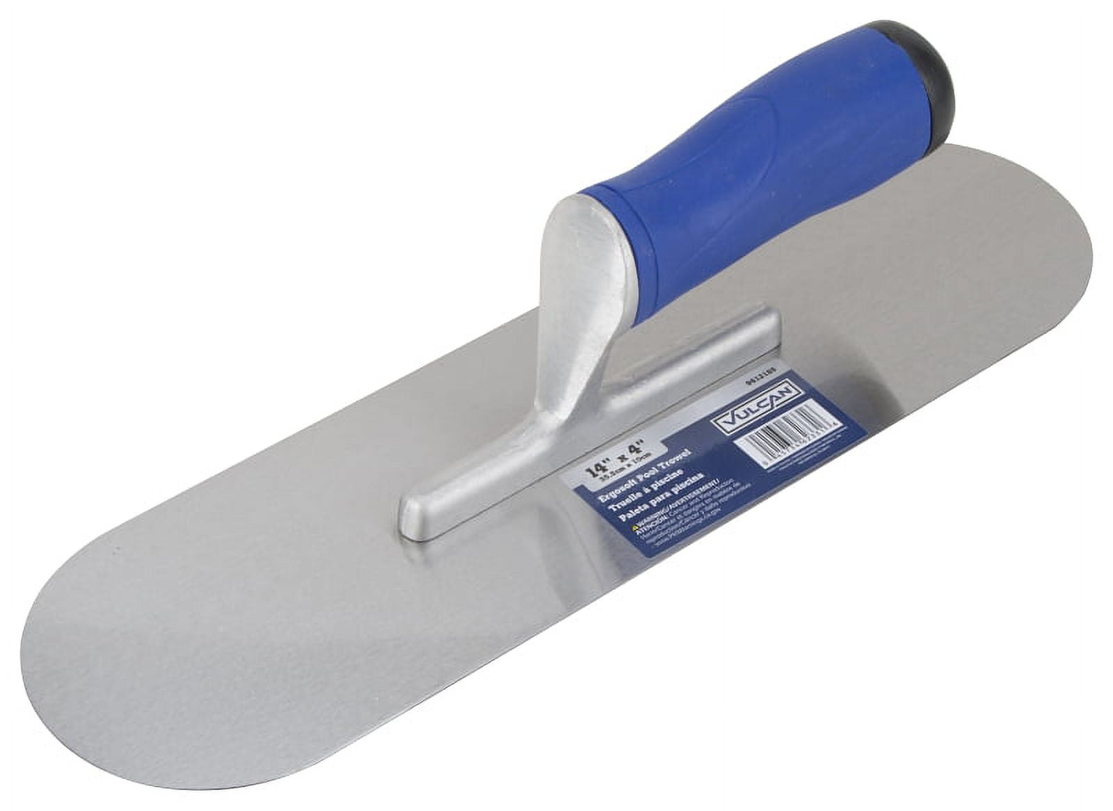 Vulcan 16596-ESH-3L Pool Trowel, Tempered Blade, Ergonomic Soft Handle ...