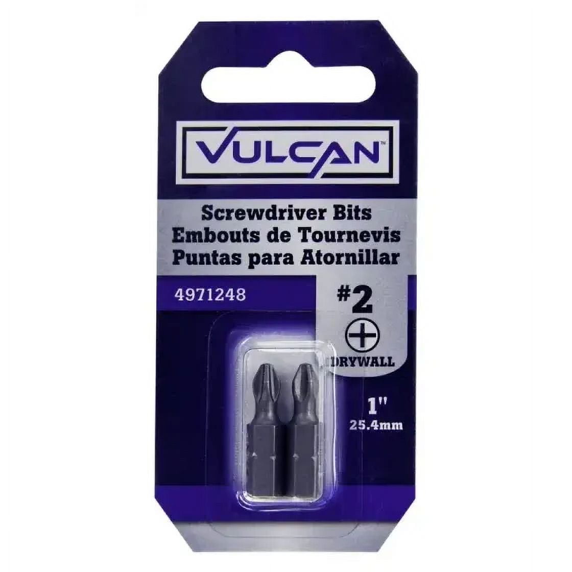 Vulcan 309291OR Phillips Drywall P2R Bits 1 Inch 2 Pack, Each - Walmart.com