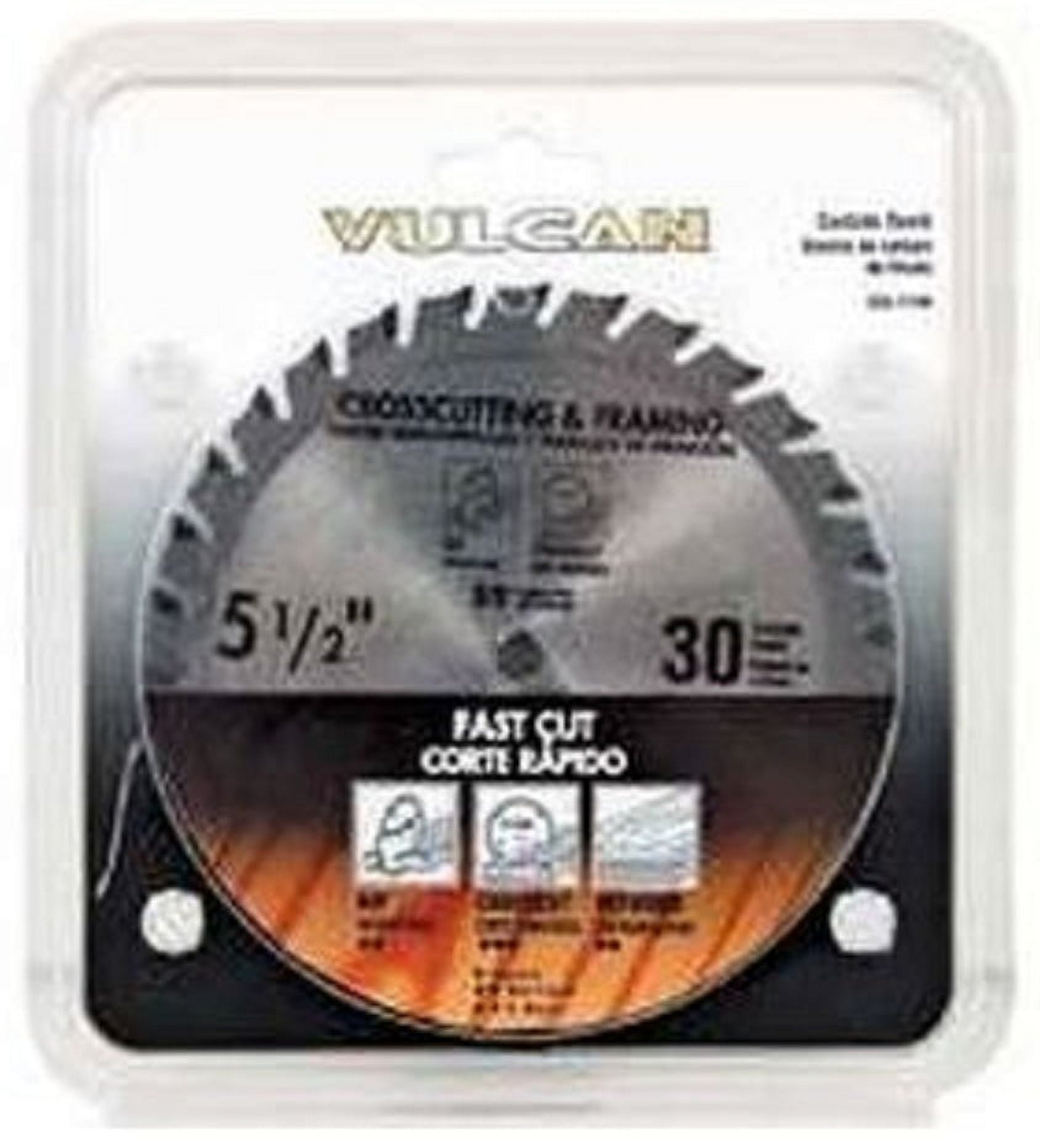 Vulcan 409041OR Circular Saw Blade, 5-1/2 in Dia, 3/8 in Arbor ...