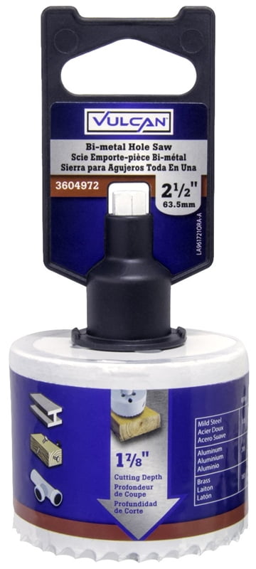Vulcan 3604972 2.5 in. Standard Bi-Metal Hole Saw - Walmart.com