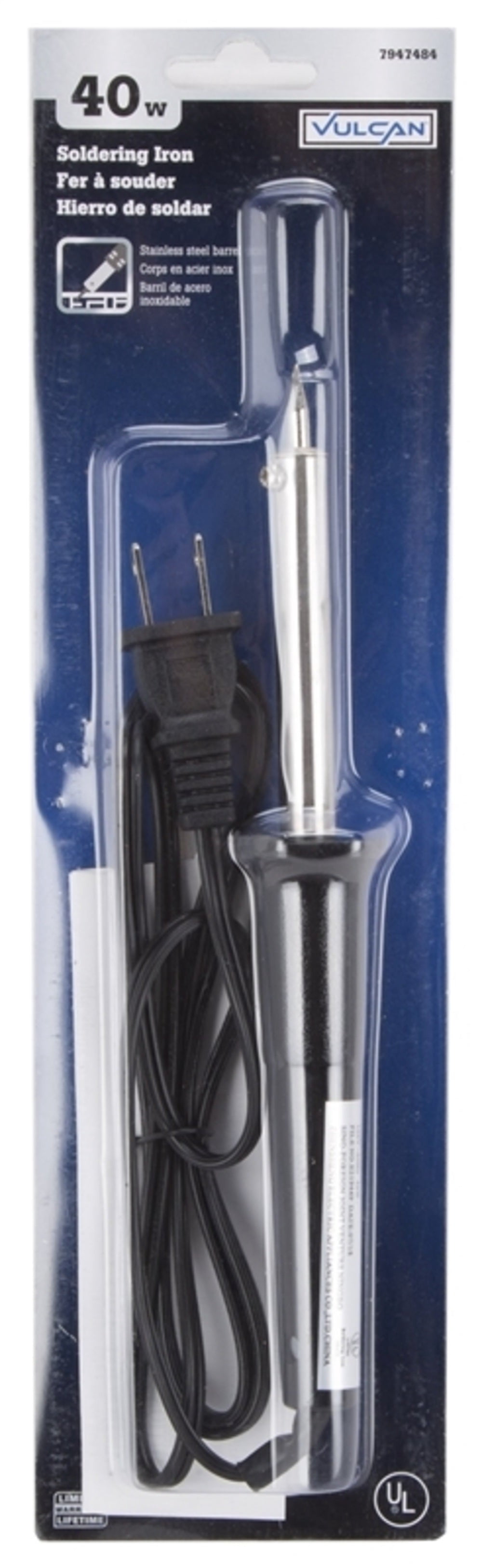 Vulcan JL-75801 Light-Duty Soldering Iron, 40 Watts, Each - Walmart.com