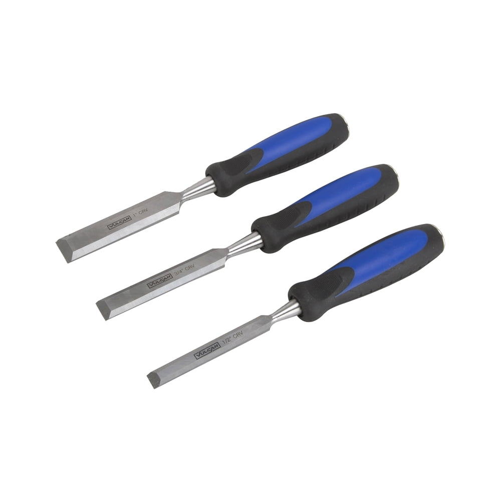 Vulcan JL-CH3PC Wood Chisel Set, Black/Chrome - Walmart.com