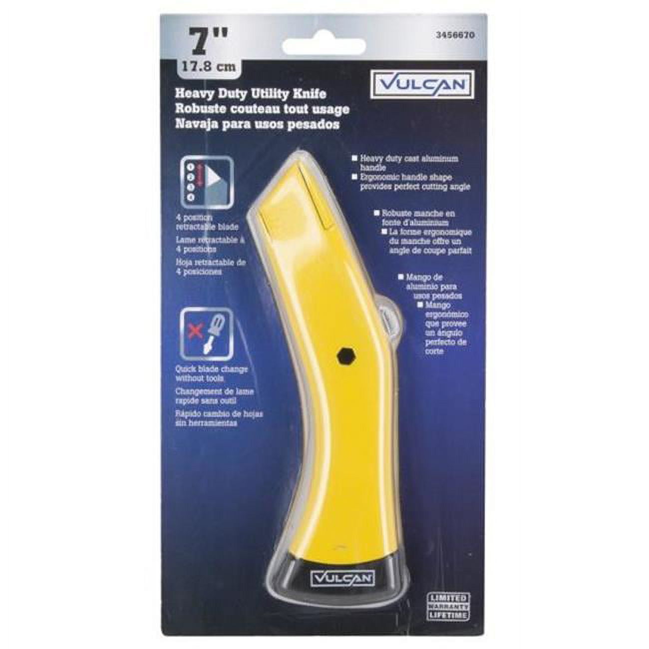 Vulcan JL-KF0008 Retractable Utility Knife, 6-3/4" - Walmart.com