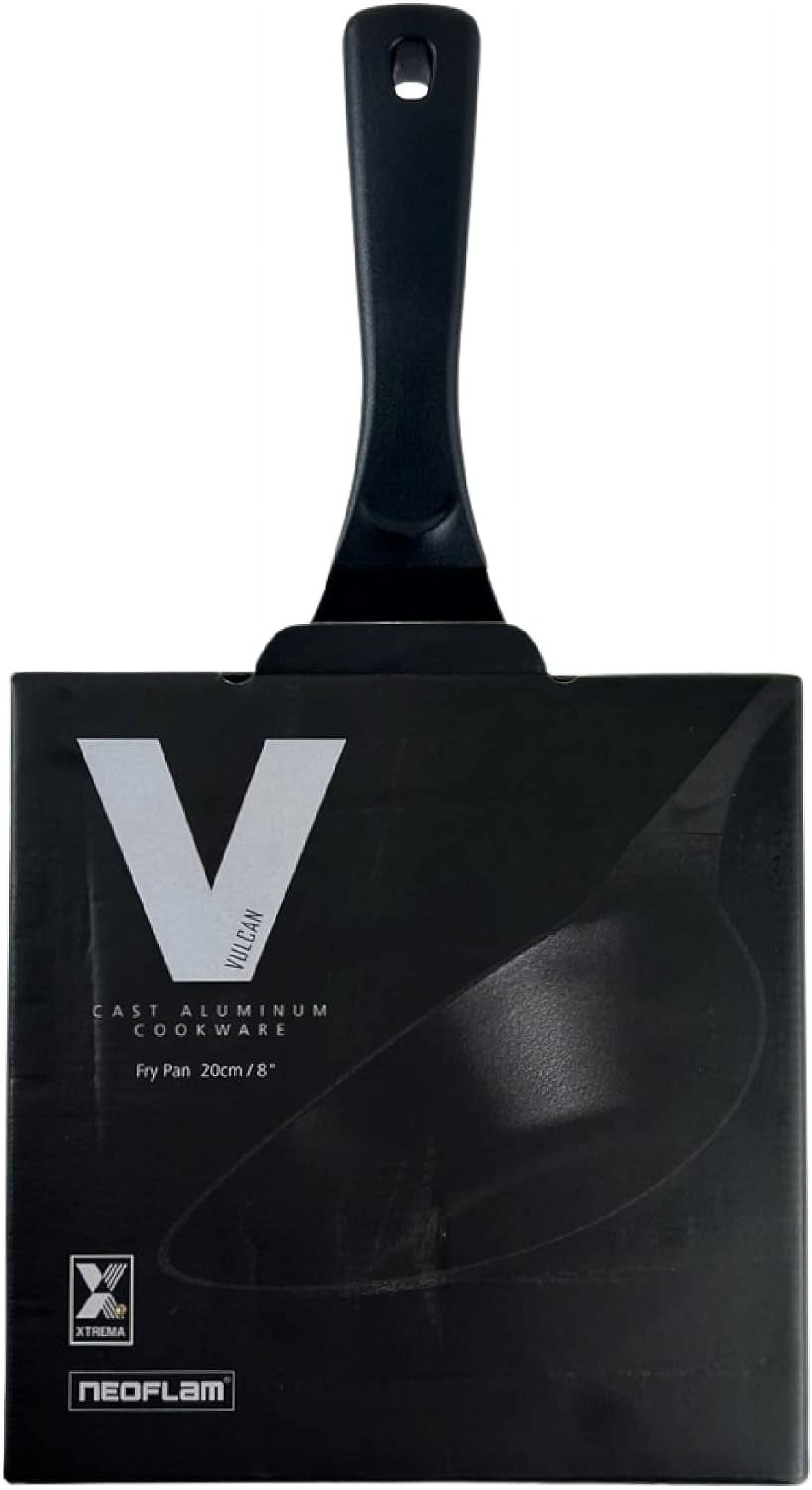 Vulcan Kitchen Nonstick 8-Inch All Black Profeesional Frying Wok Pan ...