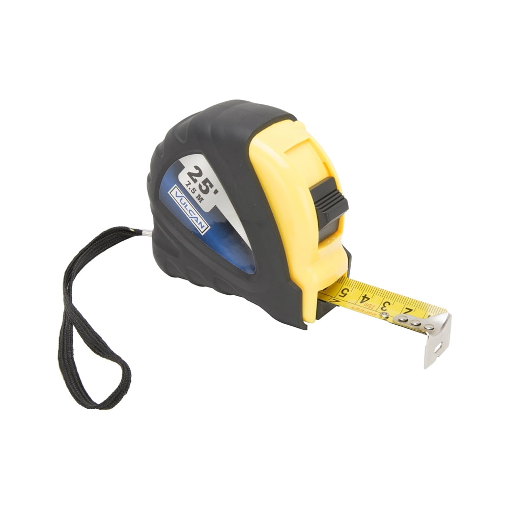 Vulcan 4518742 1 in. x 25 ft. Rubber Shell Grip Tape Measure - Walmart.com