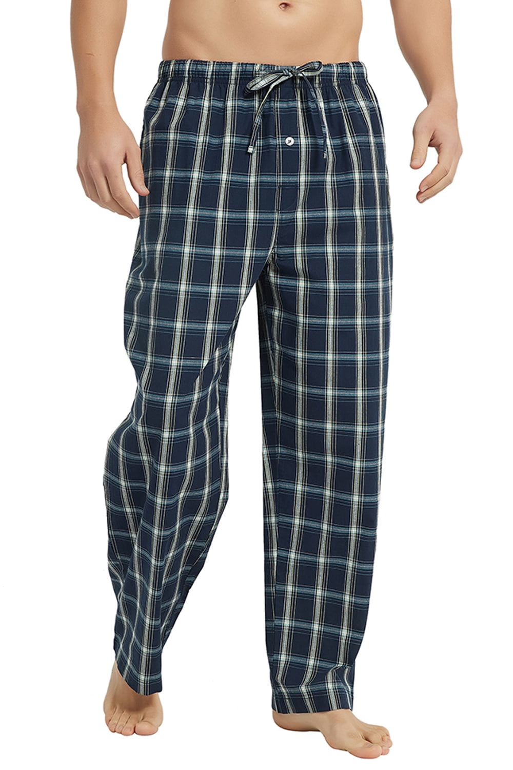 Vulcanodon Mens 100% Cotton Pajama Pants, Soft Lightweight Sleep Pants ...