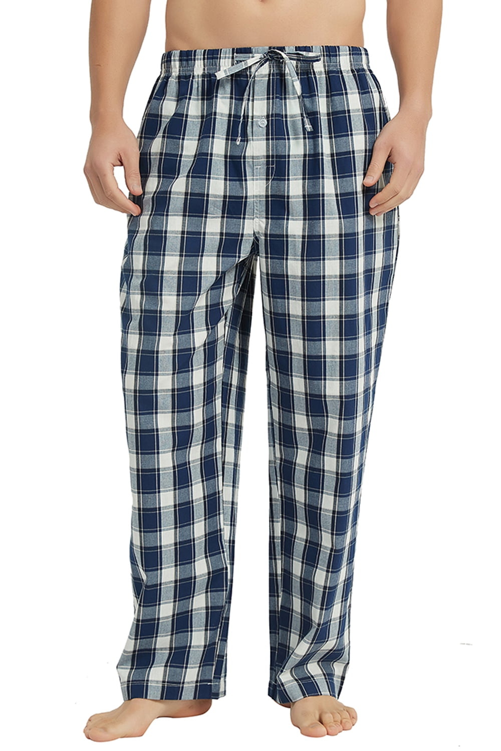 Vulcanodon Mens 100% Cotton Pajama Pants, Soft Lightweight Sleep Pants ...