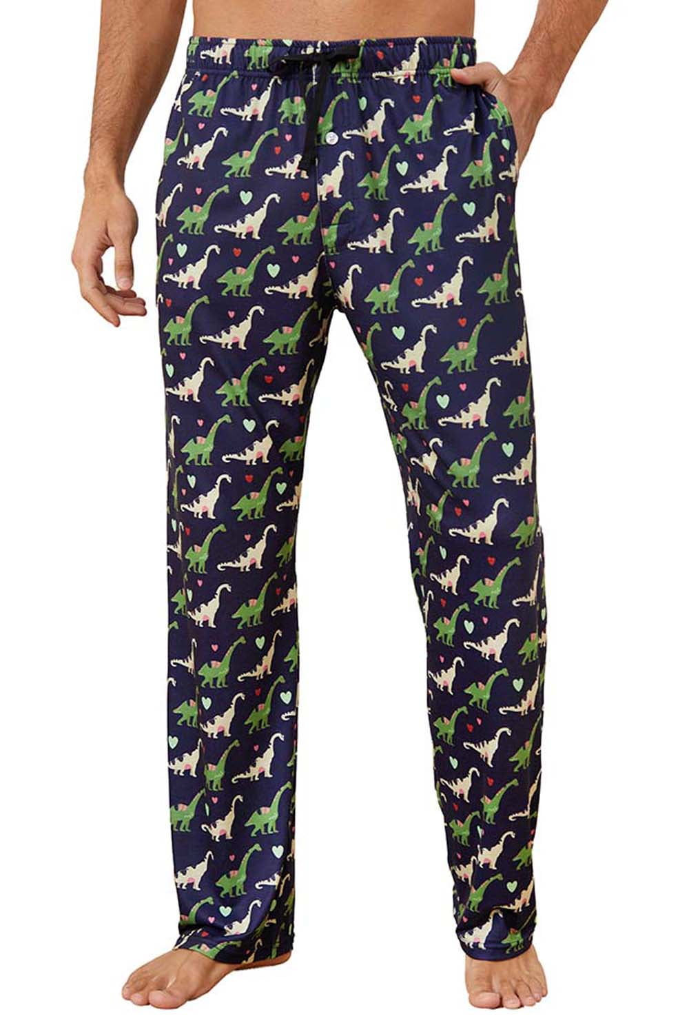 Vulcanodon Mens Funny Pajama Pants, Soft Lightweight Pajama Pants for ...