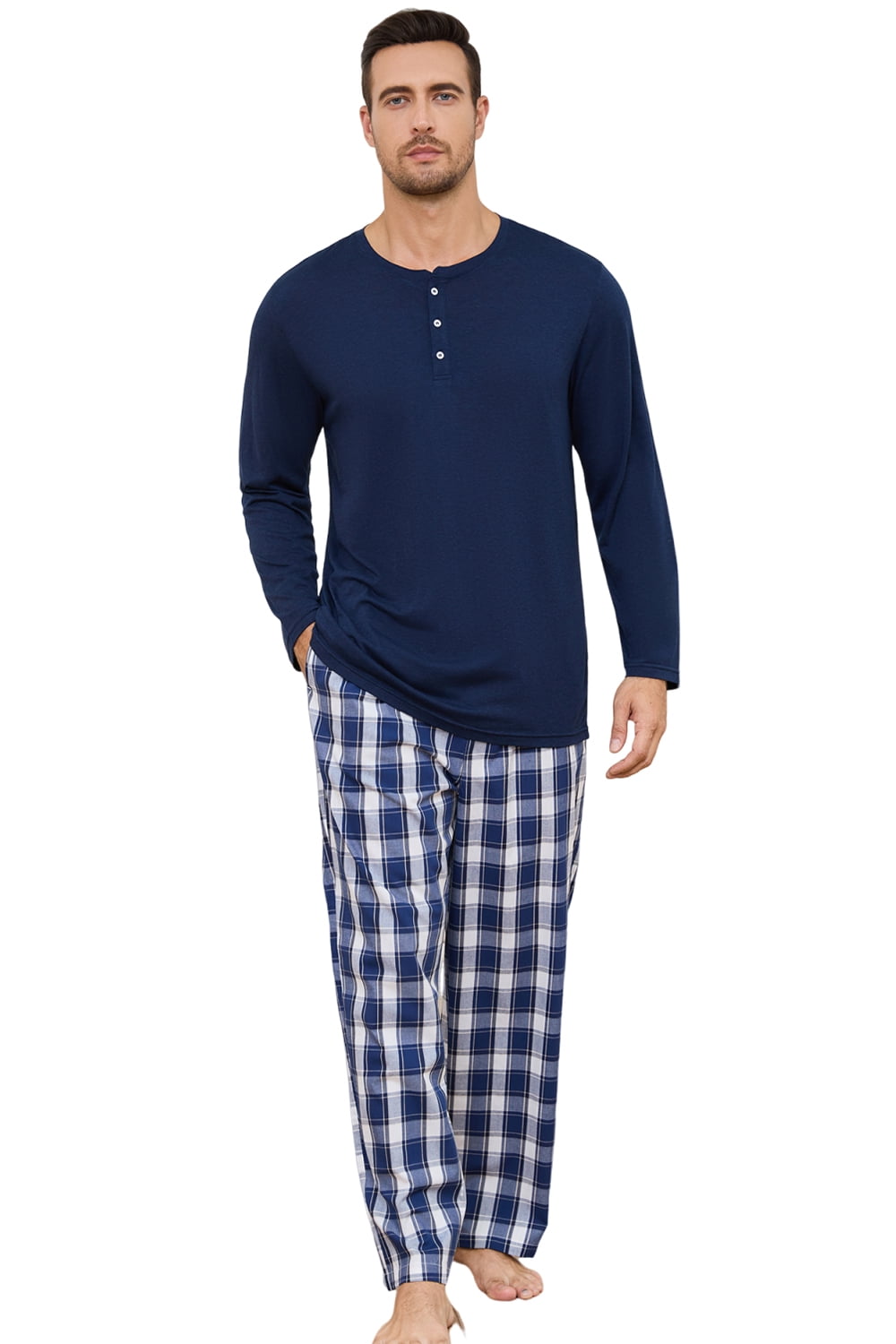 Vulcanodon Mens Pajama Set Long Sleeve, Pajamas Made from Bamboo Pulp ...