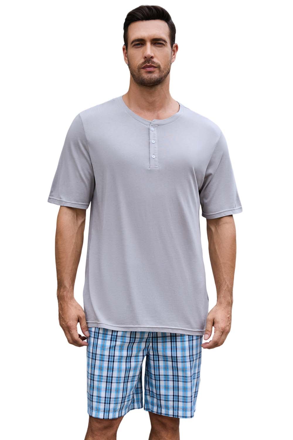 Vulcanodon Mens Pajama Set Short Sleeve, Pajamas Made from Bamboo Pulp ...