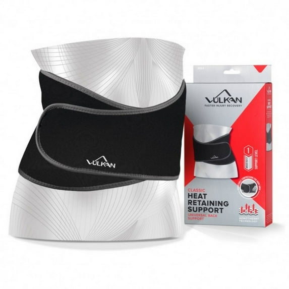 Vulkan Support Back Brace, Neoprene, Helps Relieve Back Pain, Black ...