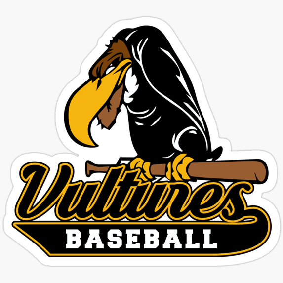 Vultures Baseball Logo Sticker Phone Decal Water Bottle Stickers Car ...