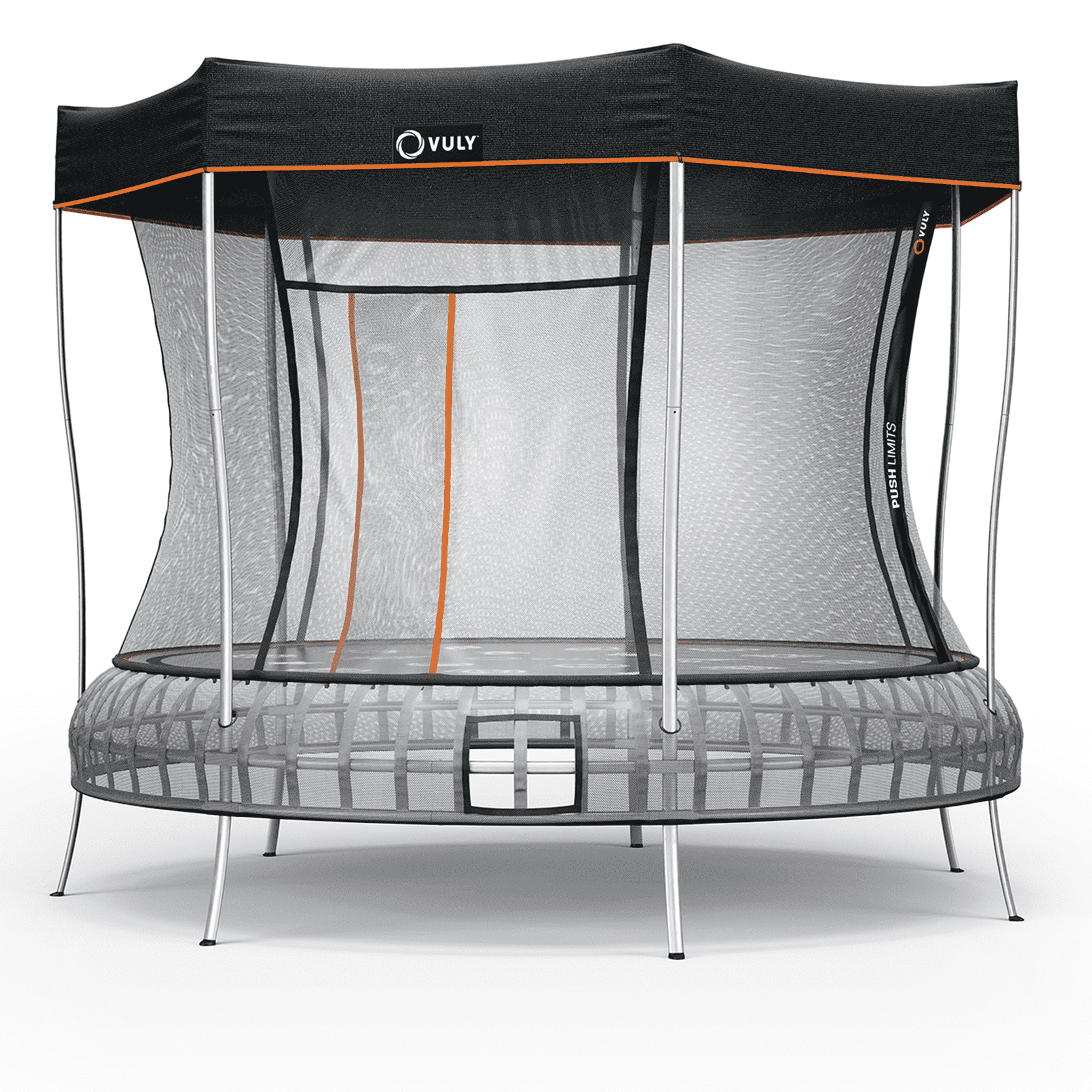 Vuly Thunder 12ft Springless Trampoline, Safety Net, Durable Frame ...