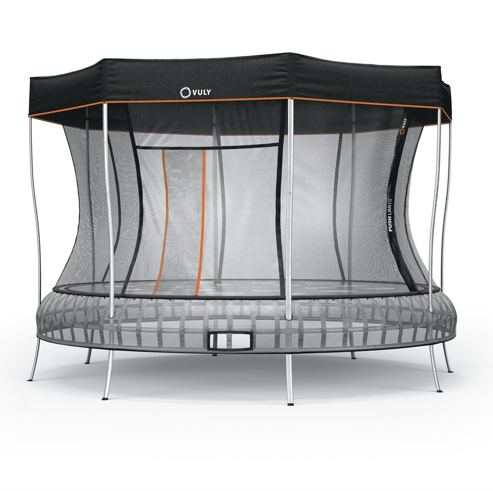 Vuly Thunder 14ft Springless Trampoline, Safety Net, Durable Frame ...