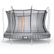 Plum Extra Large 13.6ft Freebound Trampoline with Curved Bowl Design ...