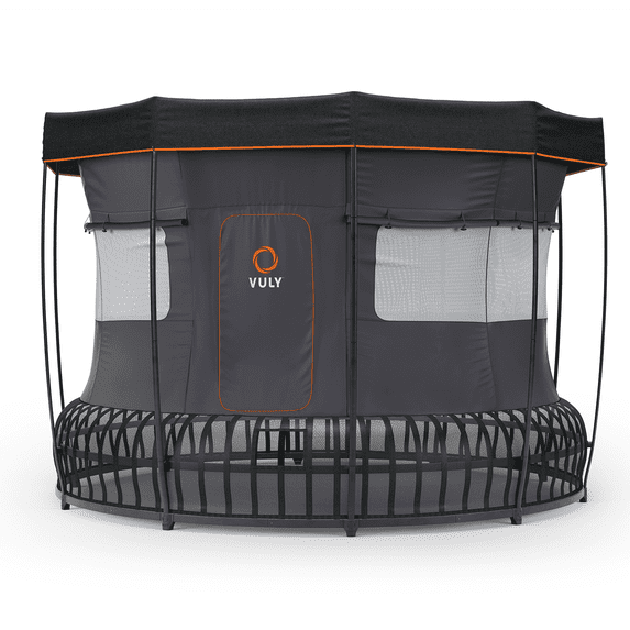 Vuly Thunder Pro 14ft Springless Trampoline, Safety Net, Durable Frame ...