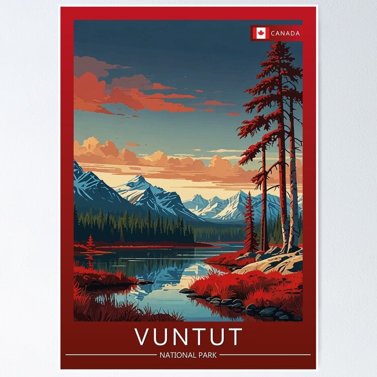 Vuntut National Park Canada Travel UNFRAMED Poster, 18x24 - Walmart.com