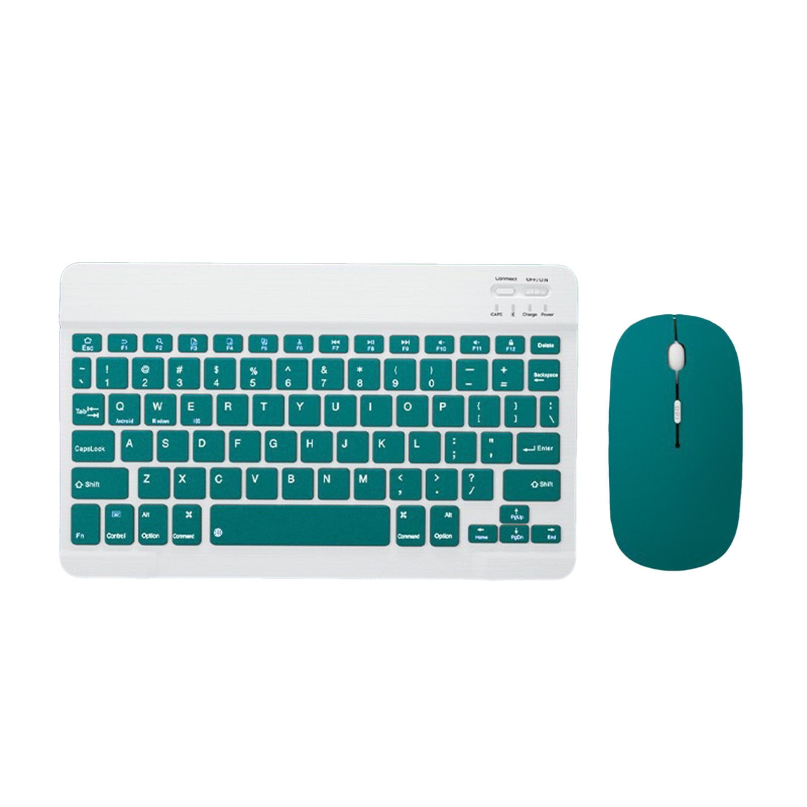Vuygyu 10-inch Bluetooth Keyboard Thin and Light Wireless Mini Keyboard and Mouse Set for Mobile ...