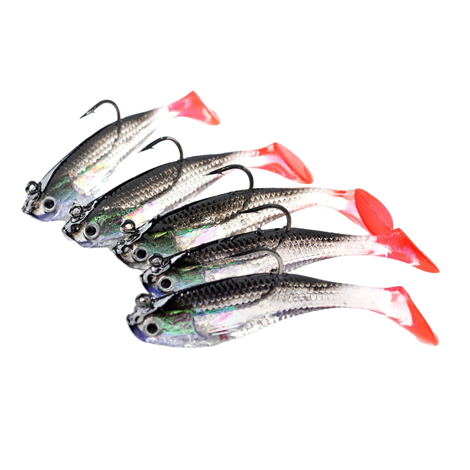 Vuygyu 5 Pack Fishing 3D Eyes Soft Fishing Hook Fishing Outdoor Fishing ...