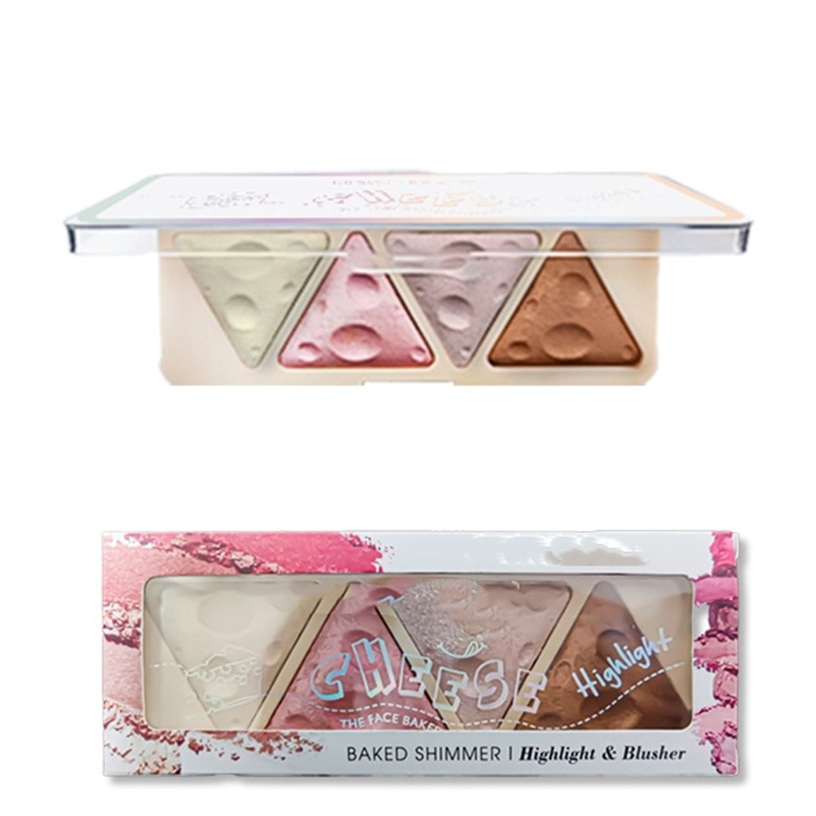 Vuygyu Makeup Face Powder 4 Colors Bronzer Highlighter Powder High End ...