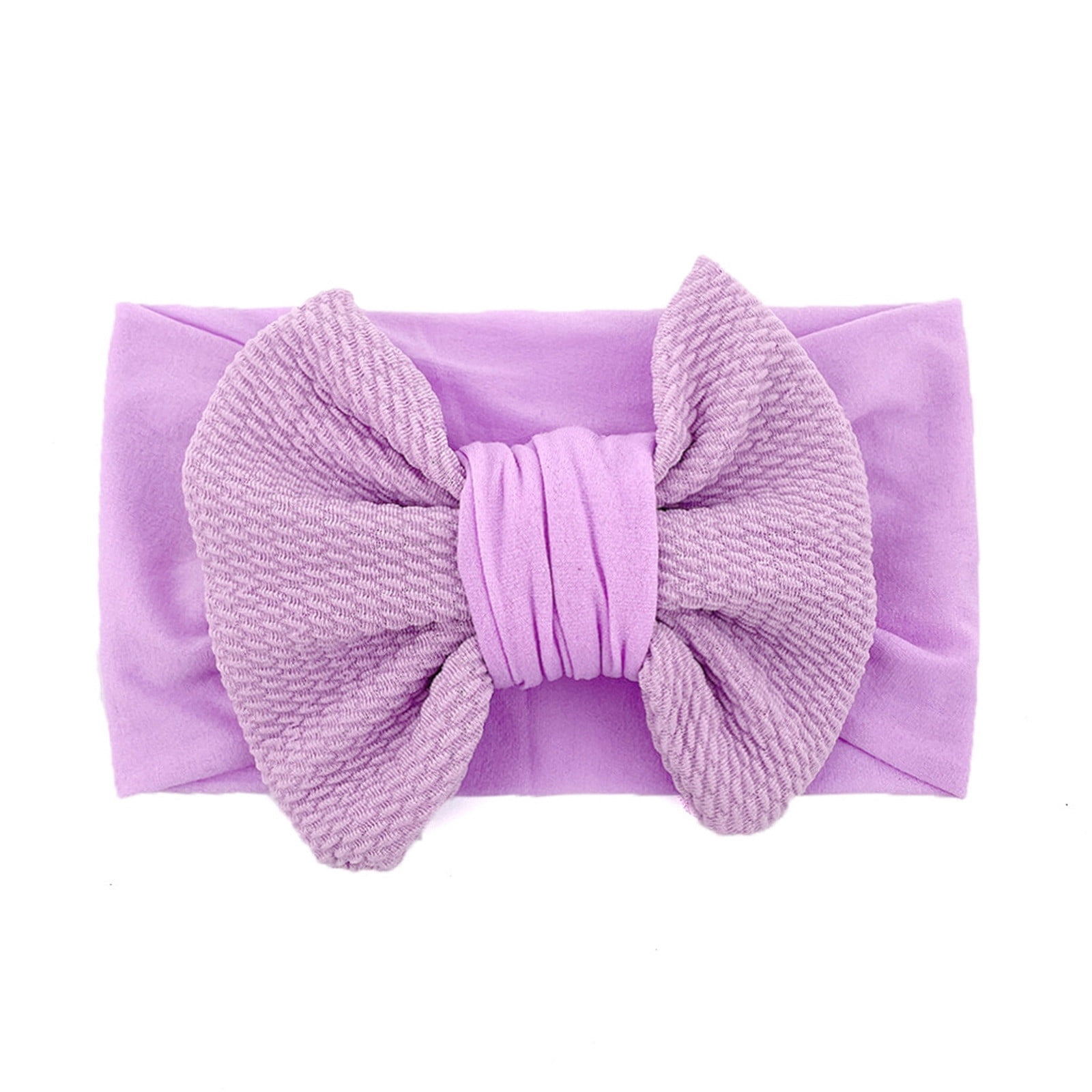 Vuygyu Toddler Baby Boys Girls Stretch Solid Bow Hairband Headwear ...