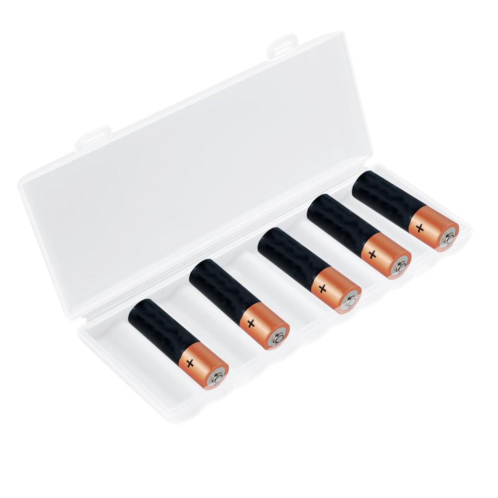 Vvcesidot AA Battery Storage Case Small Battery Container Space-saving ...