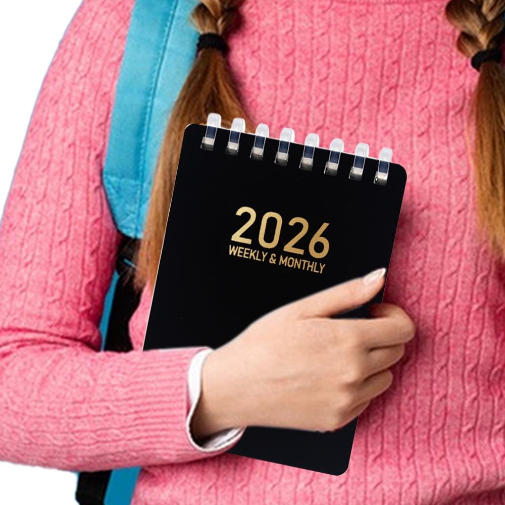 Vvcesidot Daily Planner 2026 Ringed Notebook A7 Soft Coil Date Workbook ...