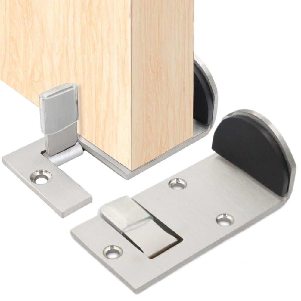 Vvcesidot Floor Door Stopper Stainless No Drill Door Stopper 2 Pieces ...