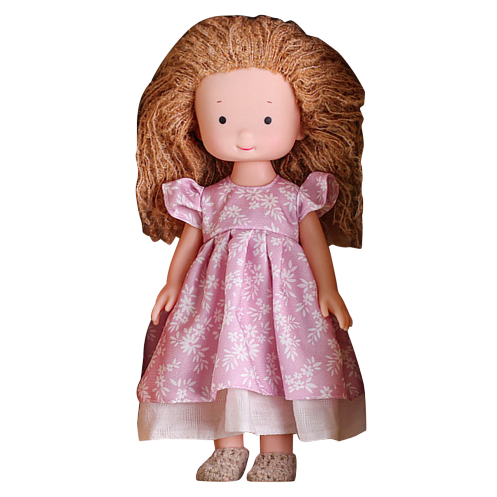 Vvcesidot Handmade Stuffed Doll Cute Little Girl Knitted Doll First ...