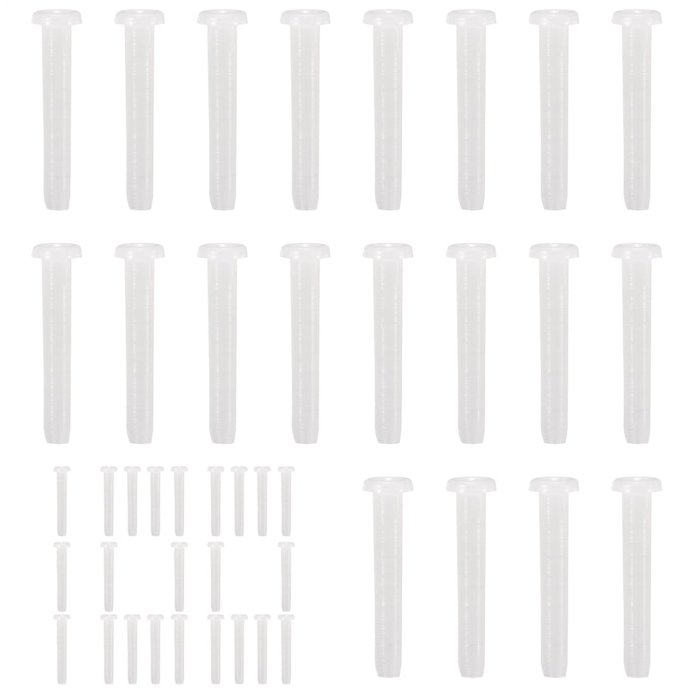 Vvcesidot Racket String Protector 100 Pieces Badminton Guard Tube Transparent White Eyelet Nylon ...