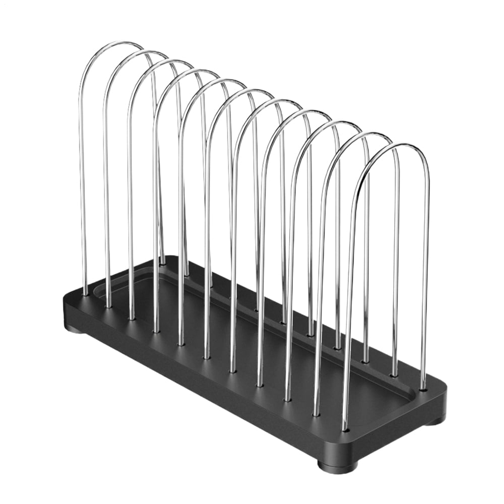Vvcesidot Record Holder Record Storage Rack Metal Stand 10-Slot Modern ...