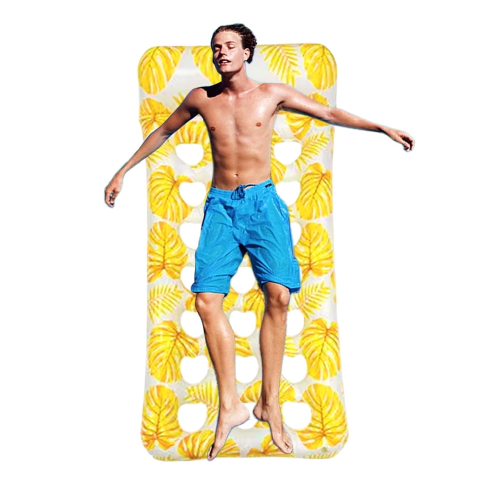 Vvcesidot Tanning Pool Float Inflatable Floating Raft Foldable Lounger ...