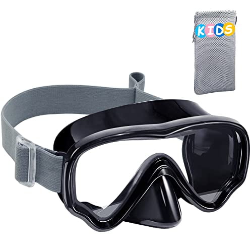 Vvinca Kids-Goggles with Nose Cover, Diving Mask Elastic Fabric Strap ...
