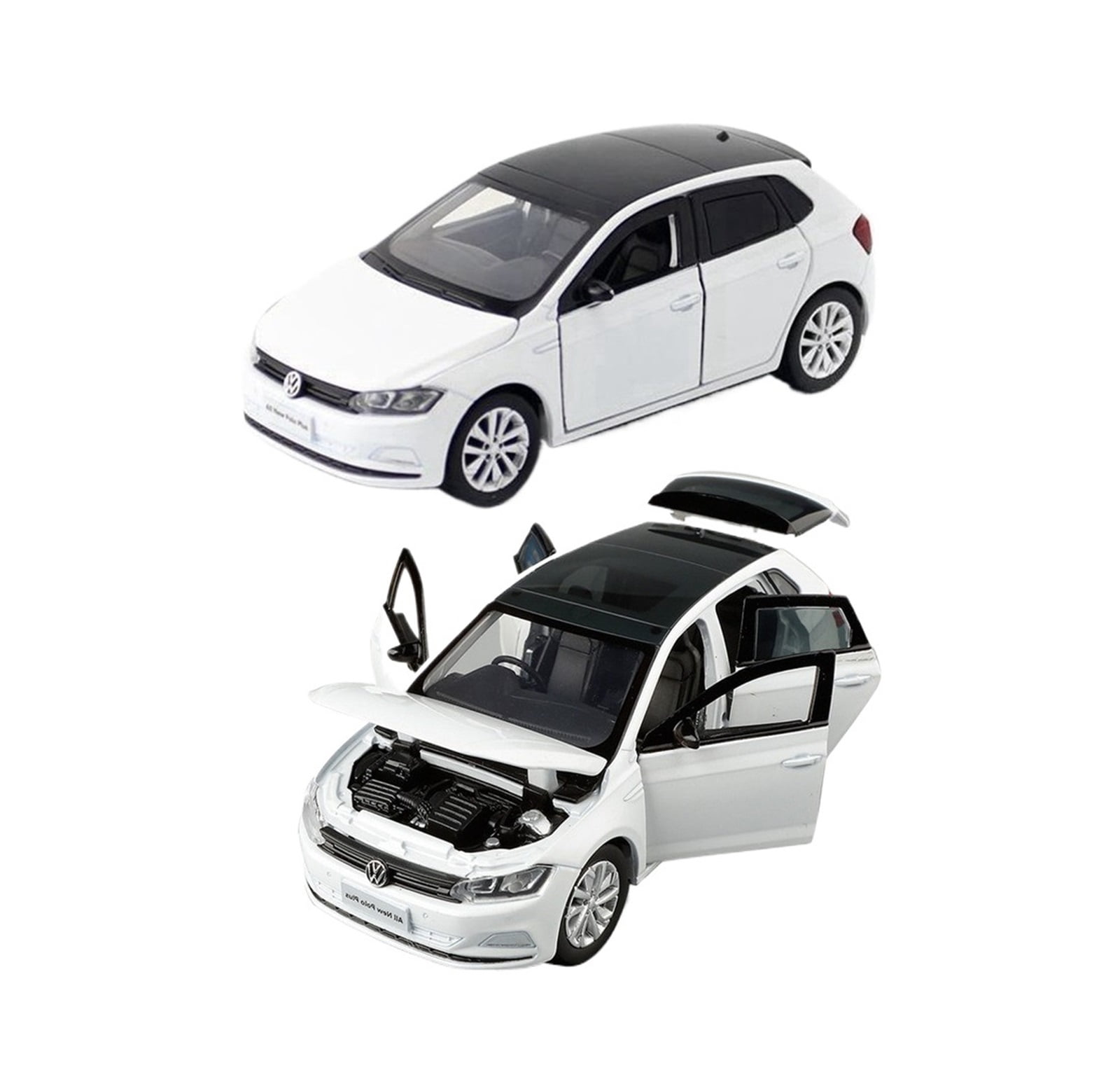 Vw Volkswagen Polo Plus 2023 Miniature Metal Car 1/32 - Walmart.com