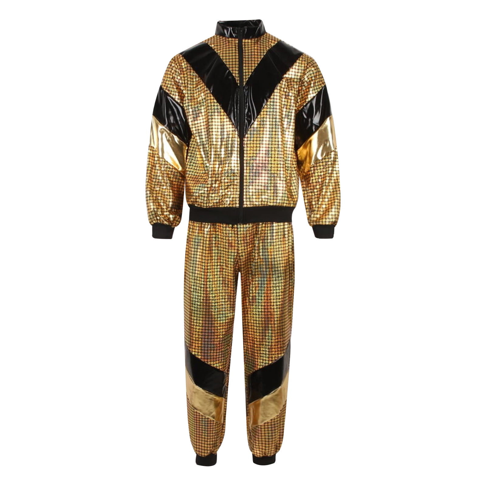 Vxararl Mens Womens 80s Outfit Adult 90s Casual Costumes Retro Hip Hop ...