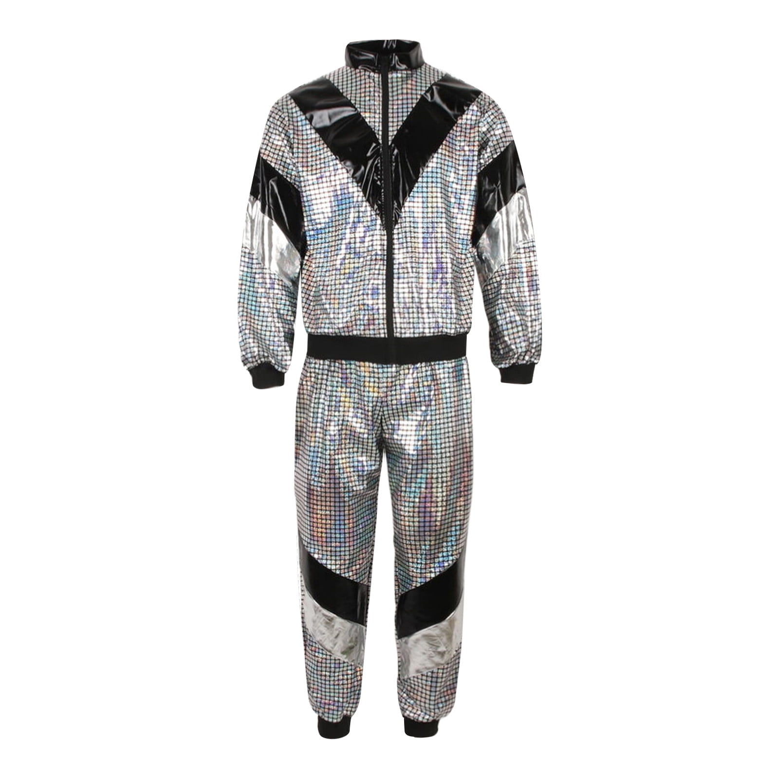 Vxararl Mens Womens 80s Outfit Adult 90s Casual Costumes Retro Hip Hop ...