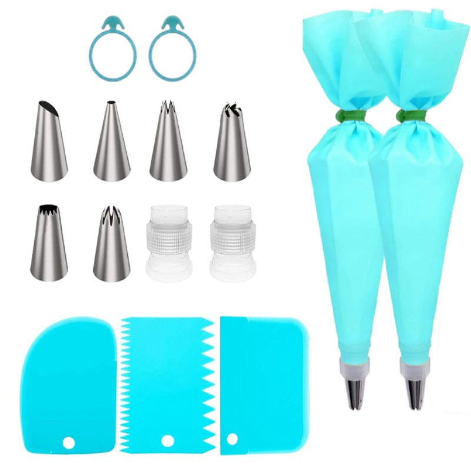 Vxdvou 15-Piece Decorating Tip Set: Ultimate Cake Baking Kit with ...