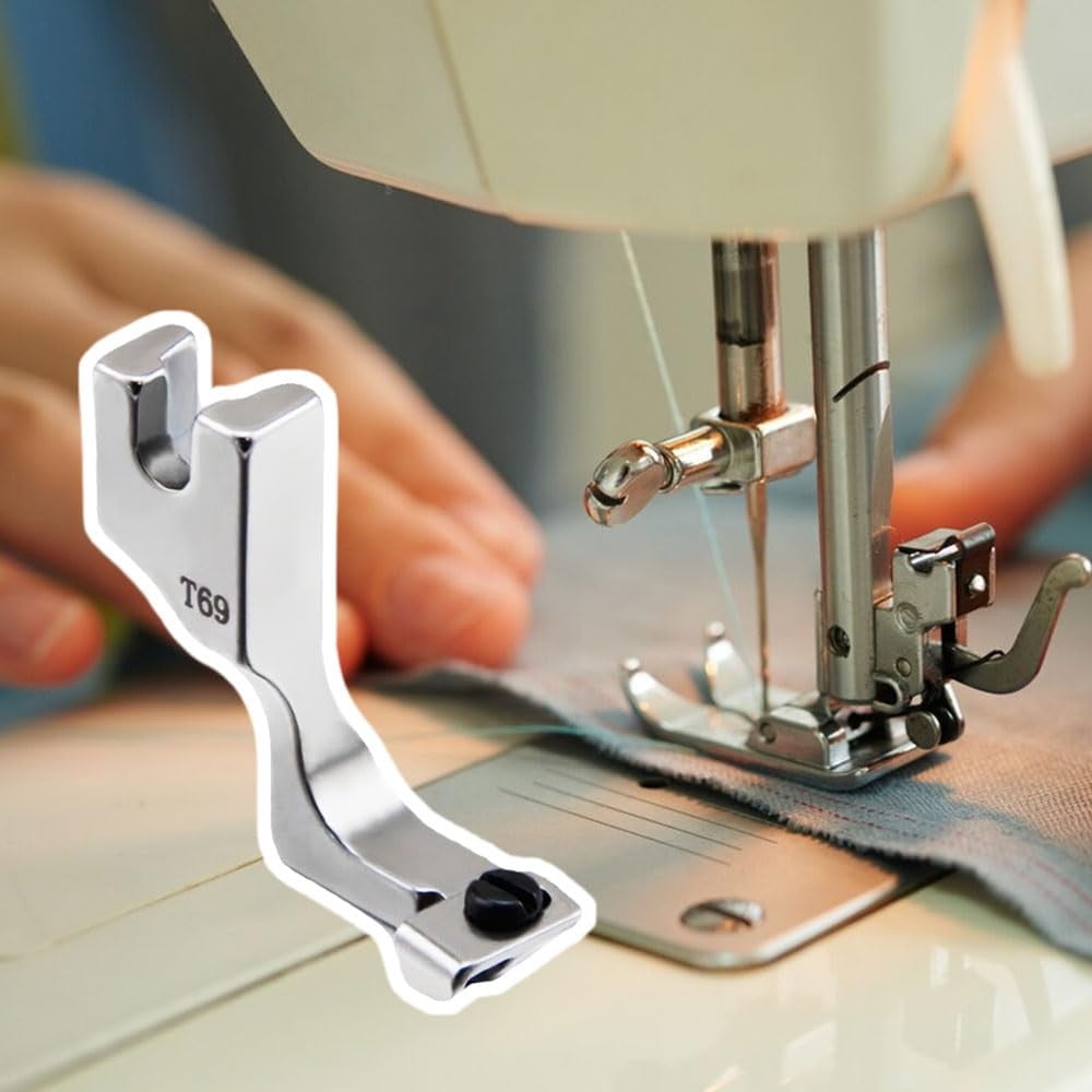 Vxdvou Adjustable Invisible Zipper Guide Presser Foot for Sewing ...