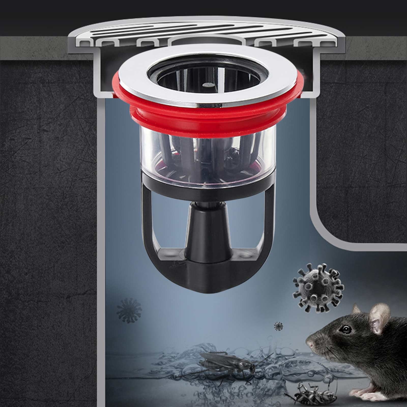 Vxdvou Bathroom Floor Drain Odor Blocker, Magnetic Levitation Drain ...