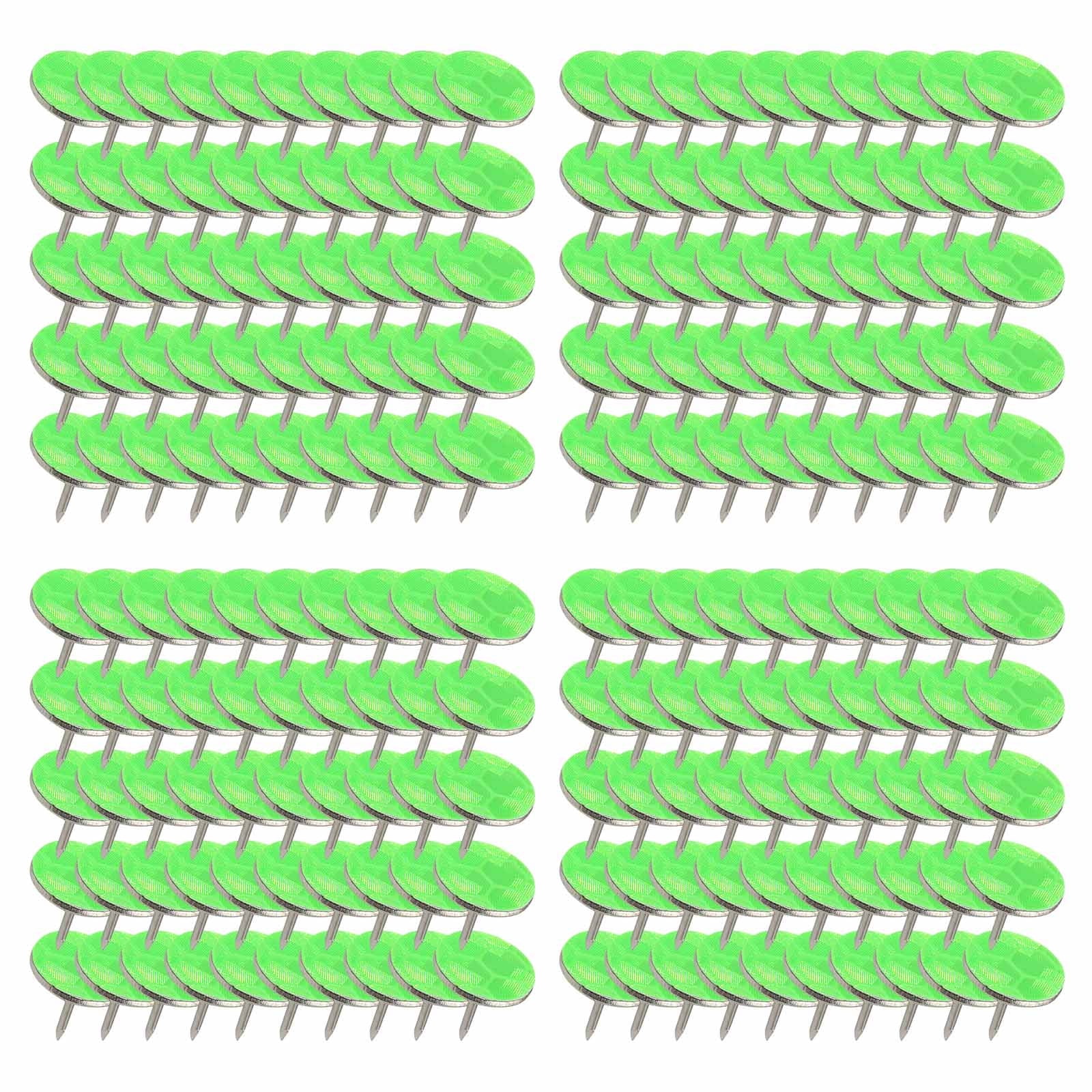 Vxdvou Outdoor Reflective Nails - 100pcs Highly Reflective Markers for ...