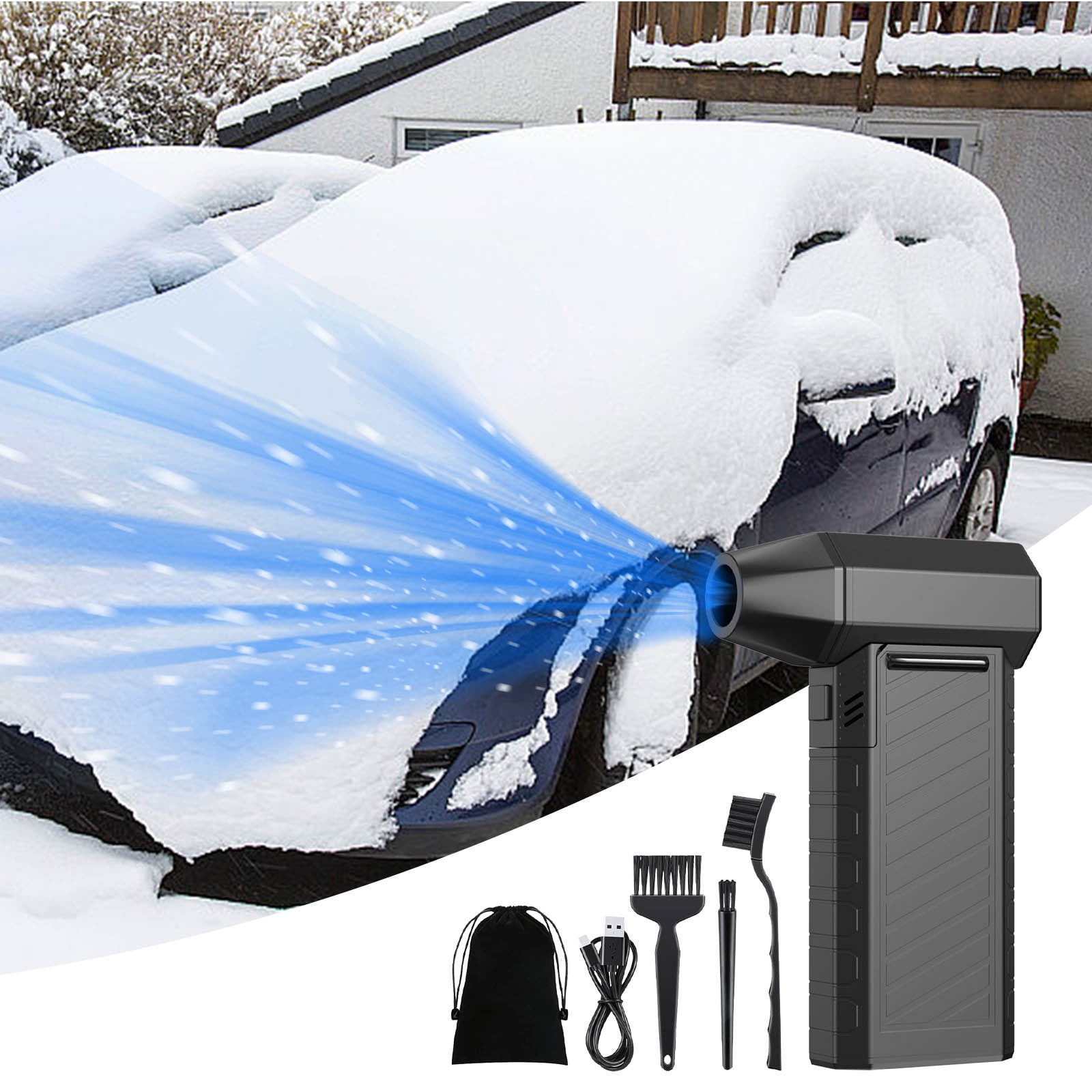 Vxdvou Portable Car Vacuum Cleaner & Turbo Fan Blower - Multifunctional ...