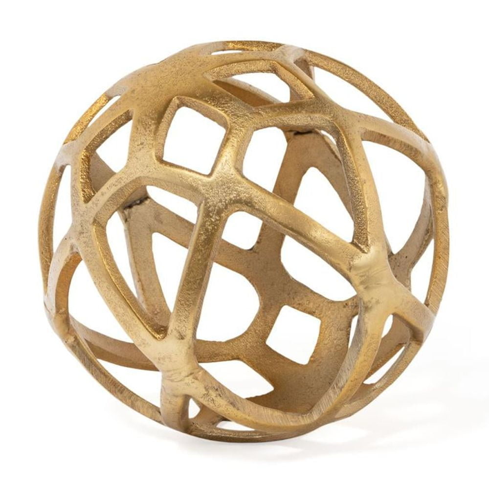 Gild Design House Vyan Decorative Orb Sculpture, Large Gold - Walmart.com