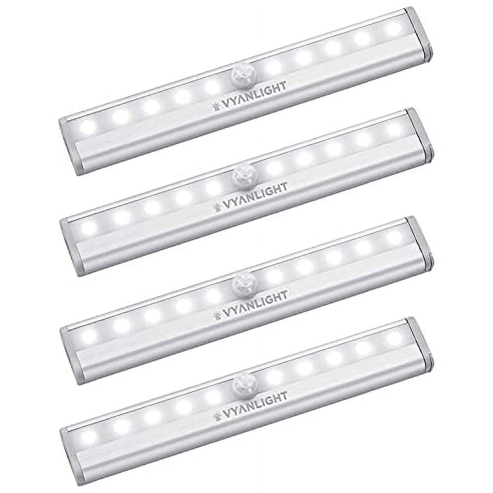 VyanLight Motion Activated LED Lights, 10 LED, Battery Powered ...