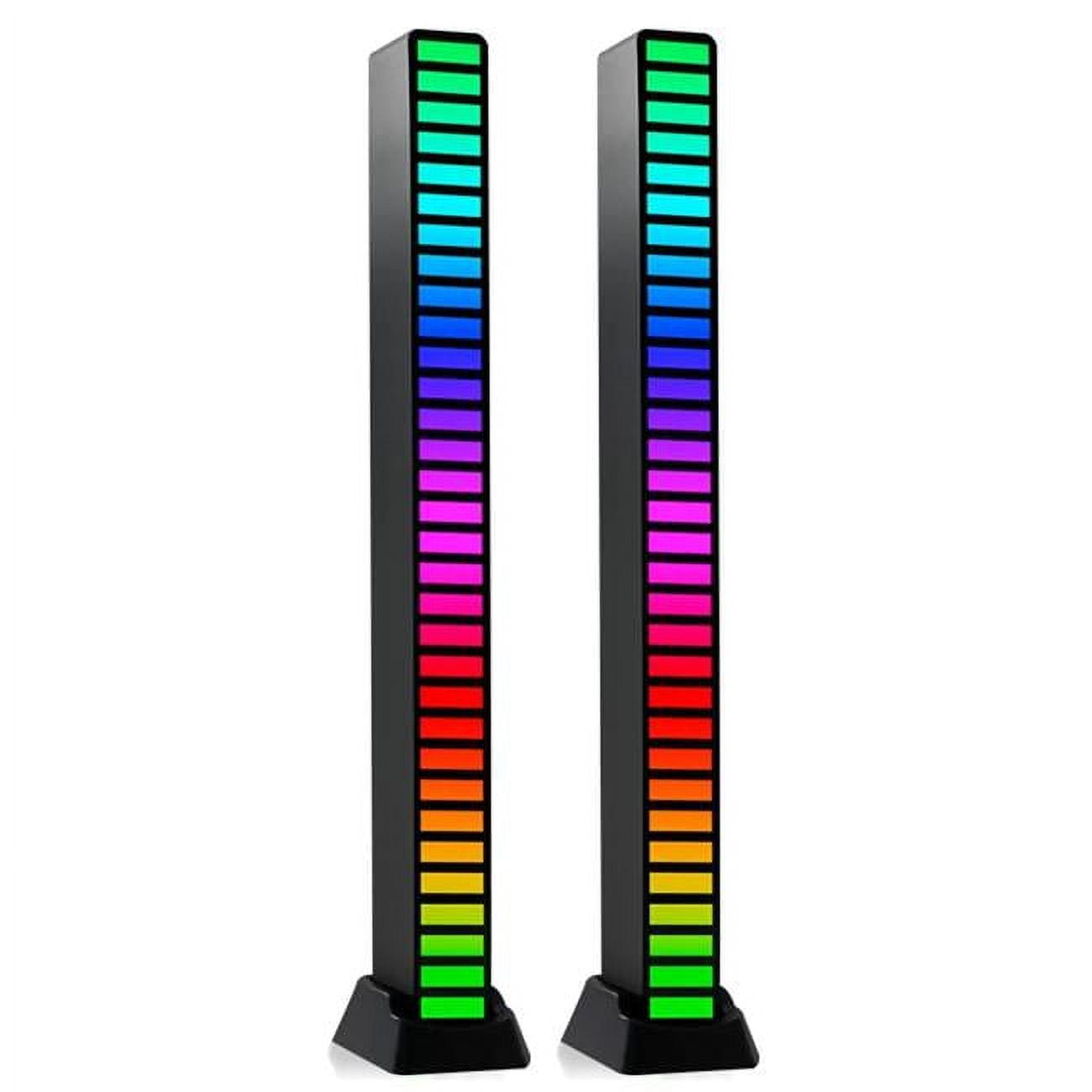 Vysn VSN-GETLIT-BLK-2X GetLit Sound Activated Multi-Color Light Bar - 2 ...