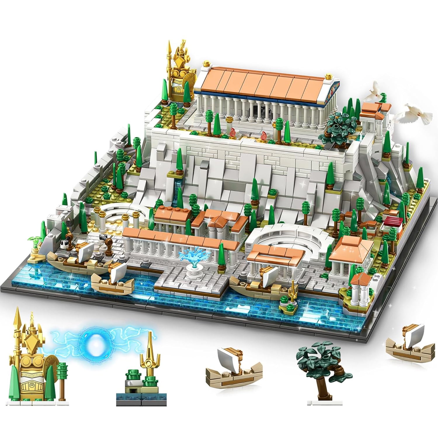 Vyytoz Acropolis of Athens Building Set, 1988Pcs Architecture Model ...