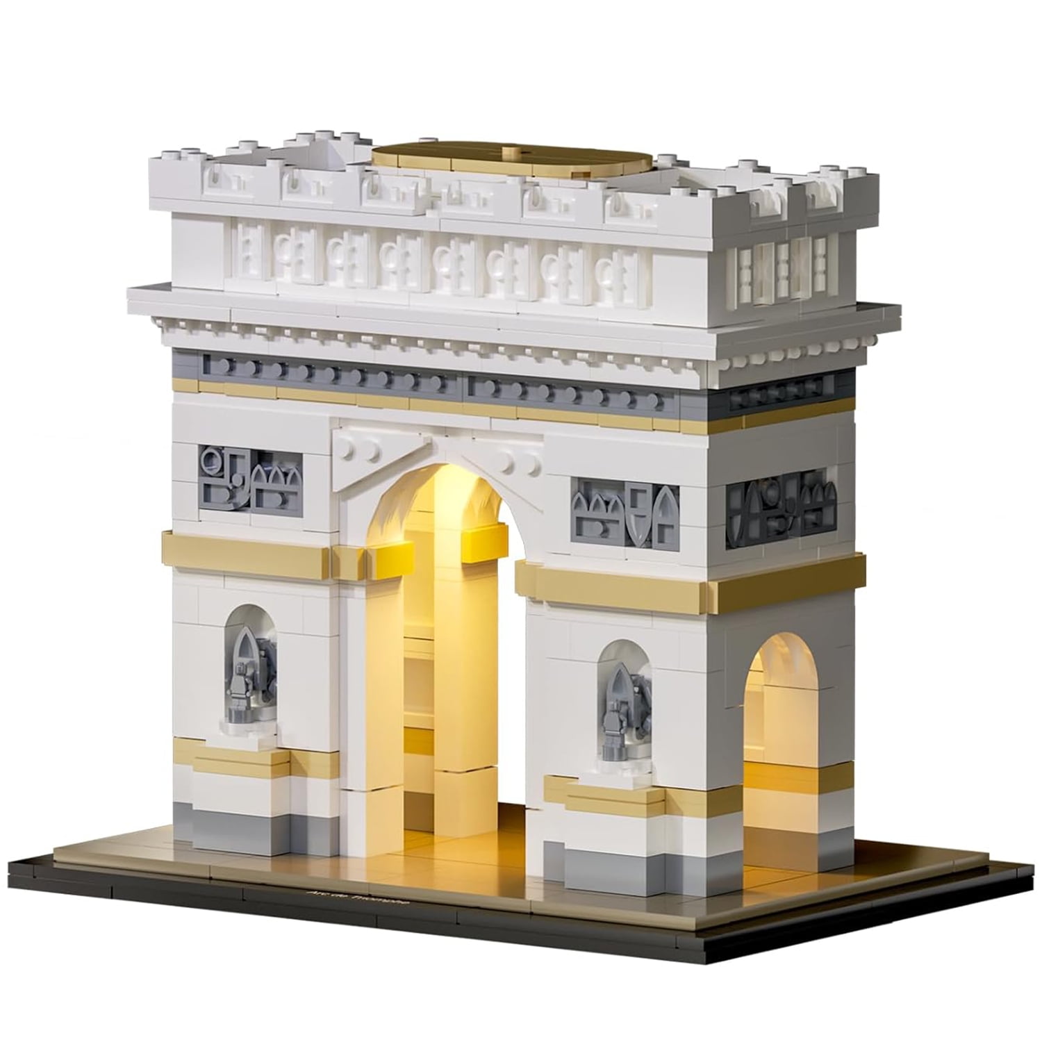 Vyytoz Arc De Triomphe with Light Building Set, 603Pcs Architecture ...