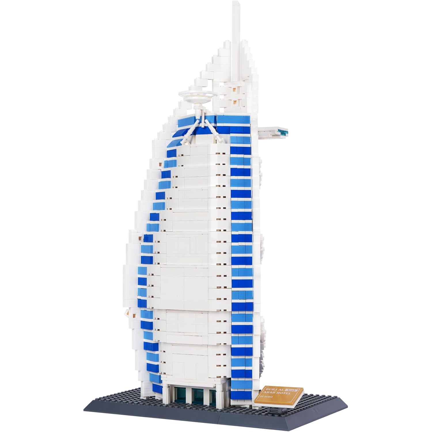 Goirzi 1368Pcs Burj Al Arab Hotel Dubai Building Set World Landmark ...